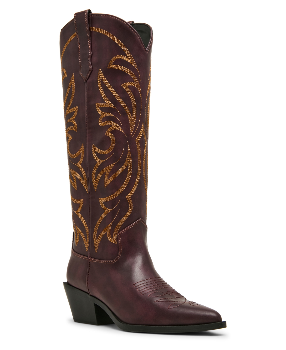 Click here for Madden Girl Womens Stable Cowboy Boots - Burgundy... prices