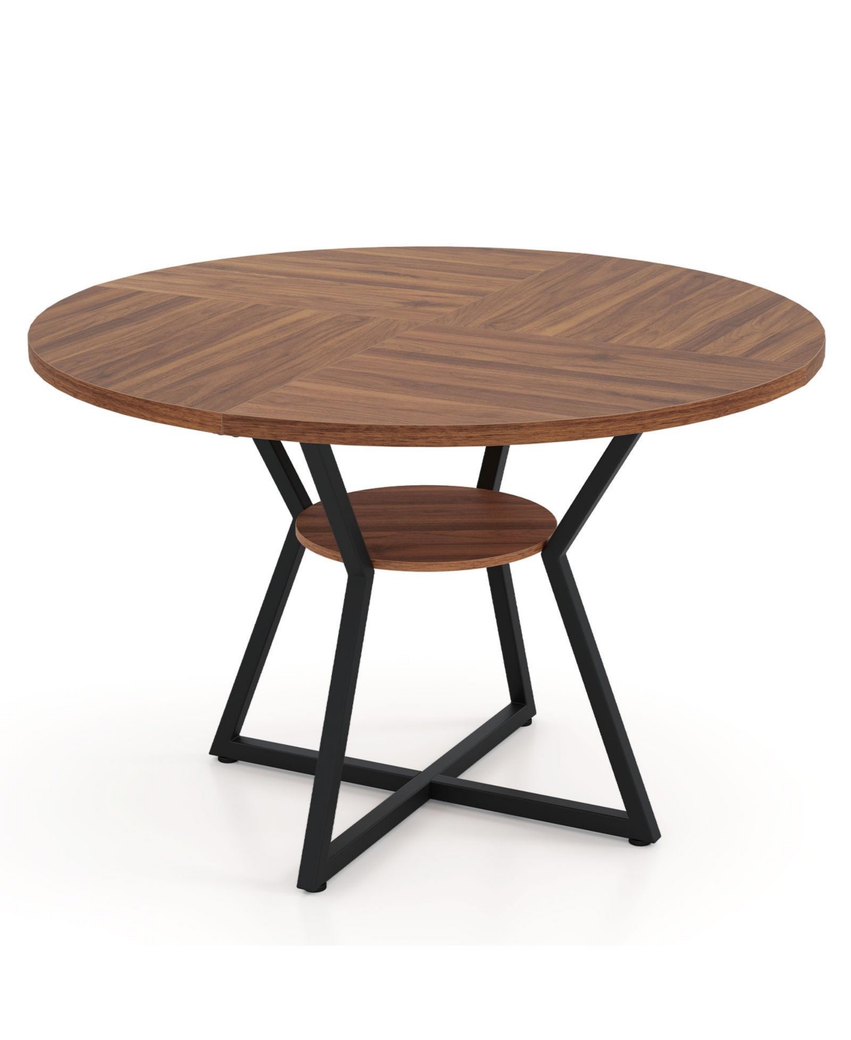 Click here for Slickblue 47 Inch Round Dining Table with Storage... prices