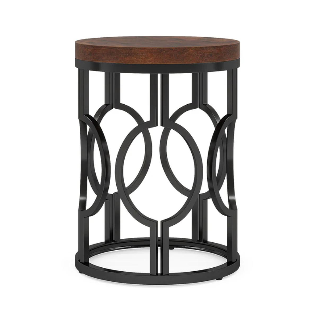 Click here for Slickblue Round End Table with Metal Hollow Frame... prices