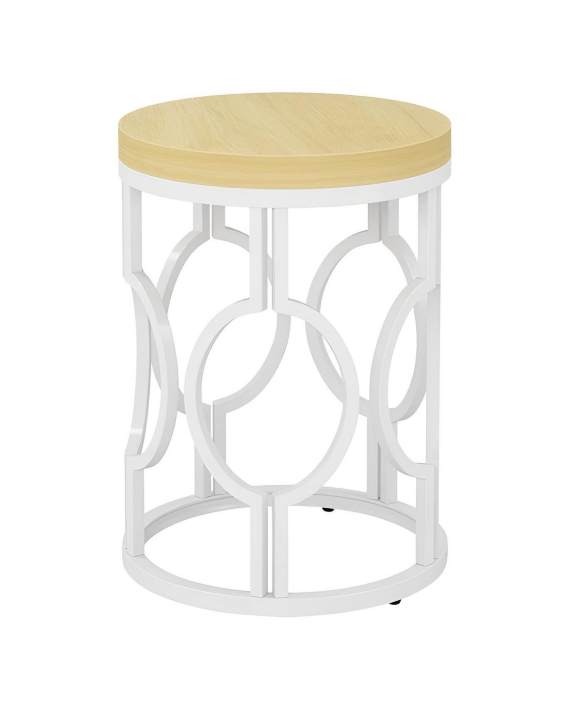 Click here for Slickblue Round End Table with Metal Hollow Frame... prices
