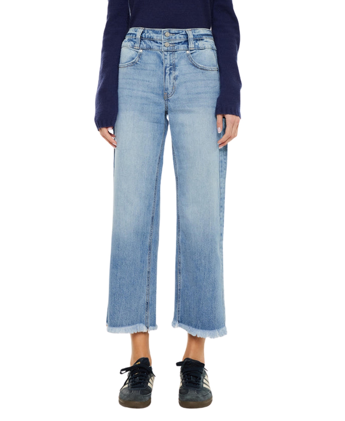 Click here for KanCan Womens Gretchen Ultra High Rise Wide Leg Je... prices