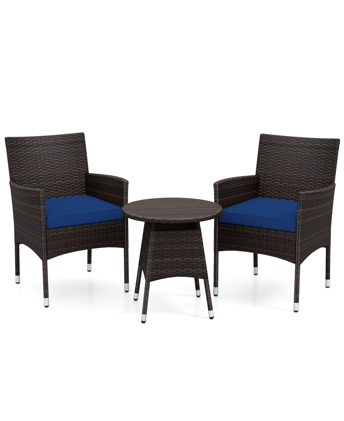 Click here for Gymax Set of 3 Patio Furniture Set Hand-Woven Pe W... prices