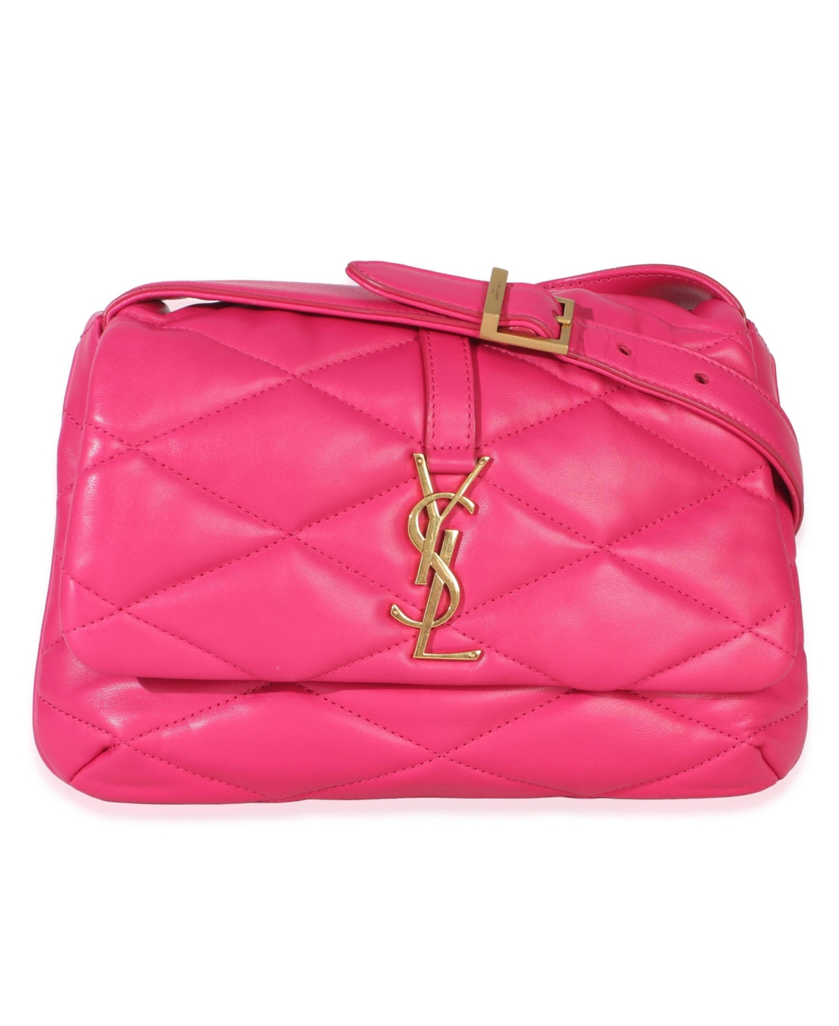 Click here for Pre-Owned Saint Laurent Pink Diamond Quilted Lambs... prices