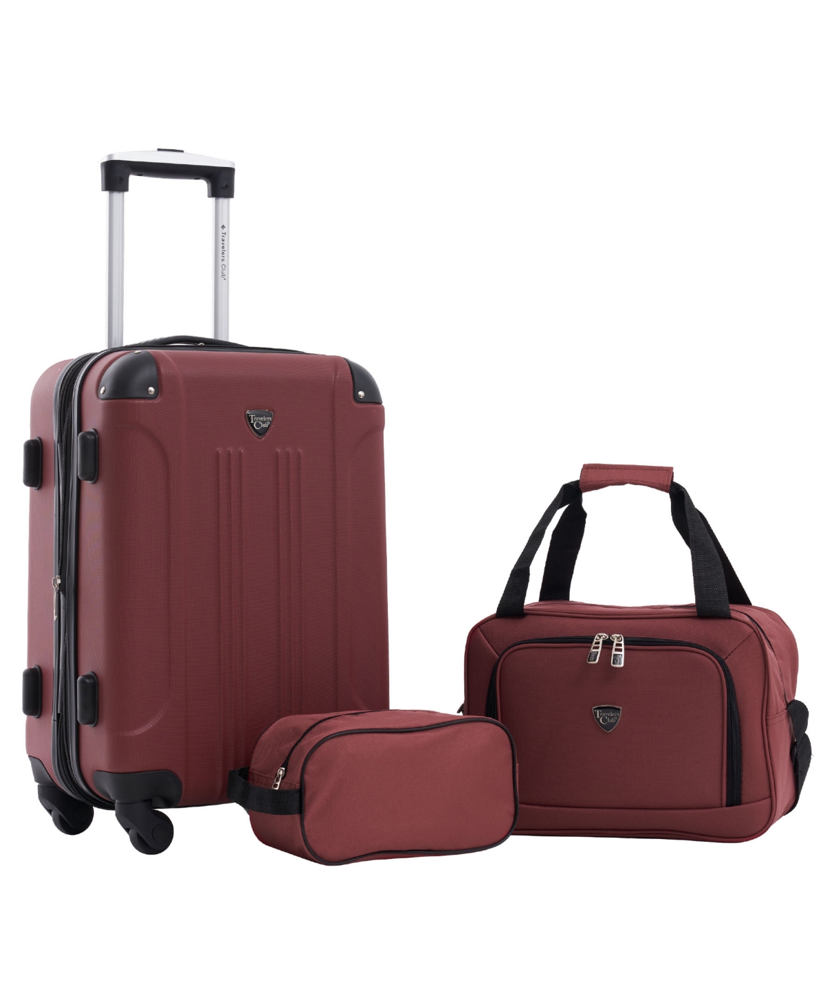 Click here for Travelers Club Chicago 3-Pc  Hardside Luggage Set... prices