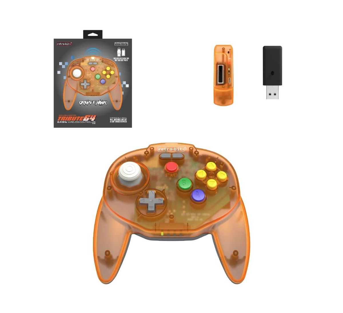 Click here for Retro-Bit Tribute 64 Wireless Controller for Ninte... prices