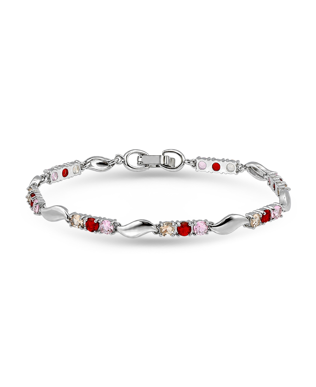 Click here for Macys Round Pink  Champagne  Red Cubic Zirconia an... prices