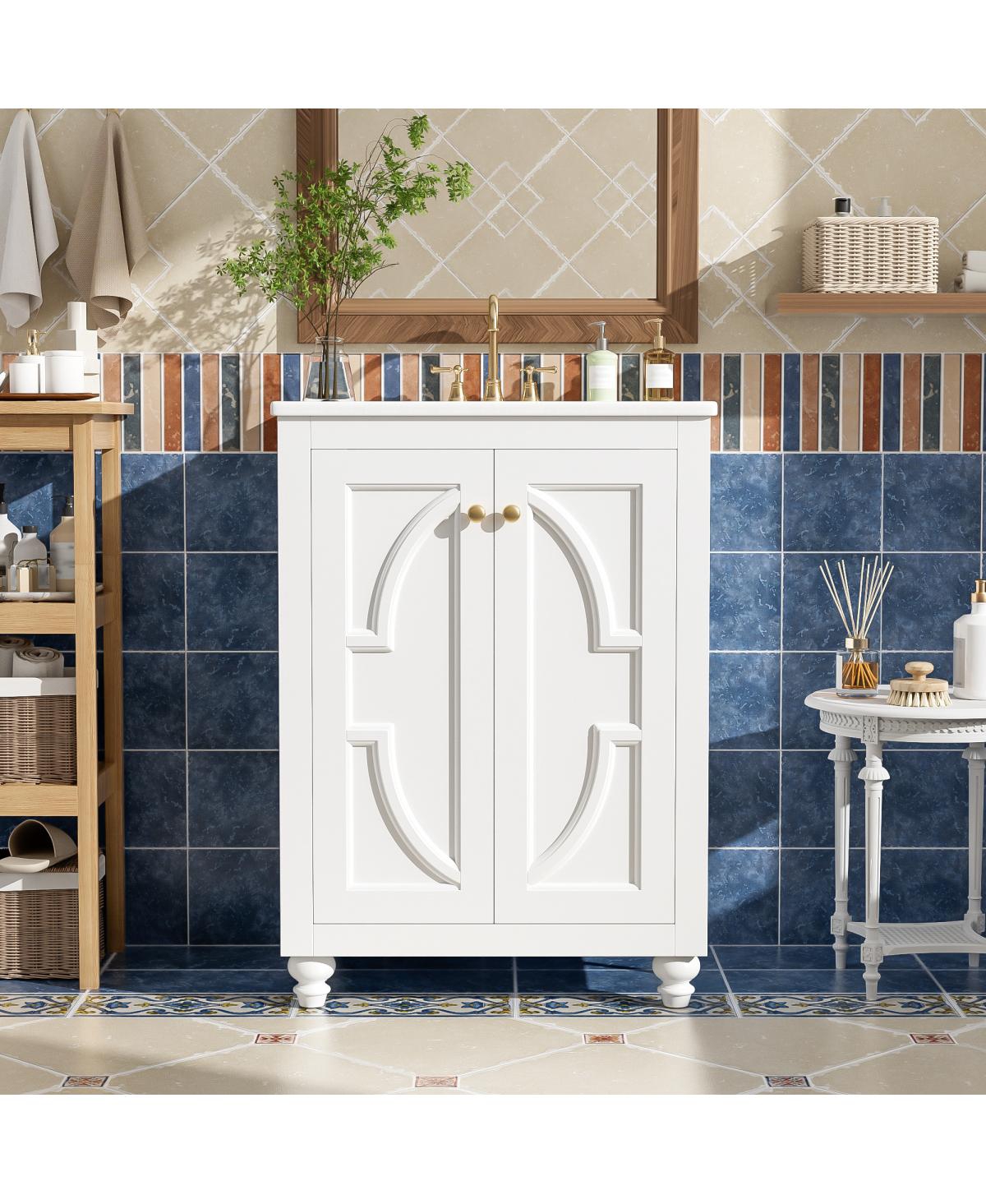 Click here for Sillysis Bathroom Vanity with Sink  Blue Freestand... prices
