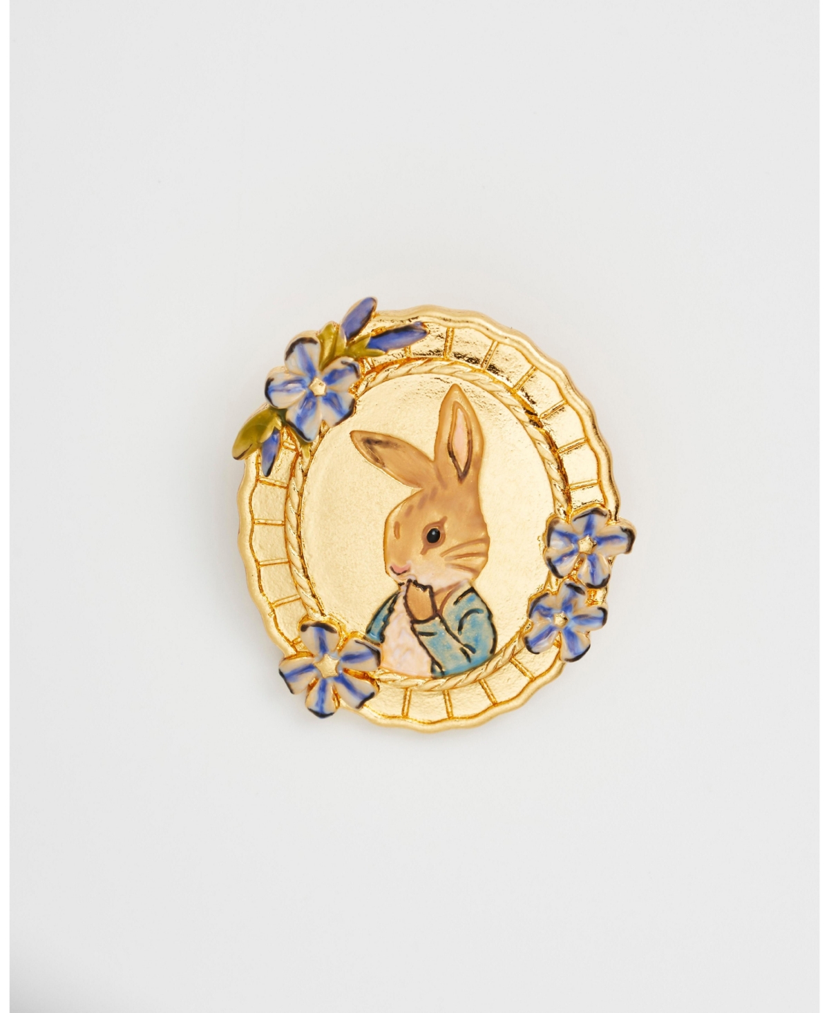 Click here for Fable England Peter Rabbit Cameo Brooch - Gold prices