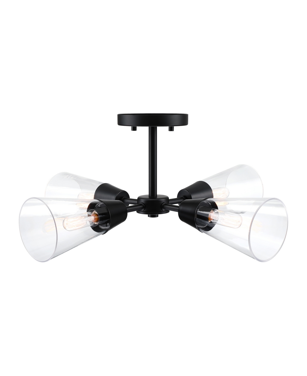 Click here for Designers Fountain Norro 21 Metal 4-Light Flush Mo... prices