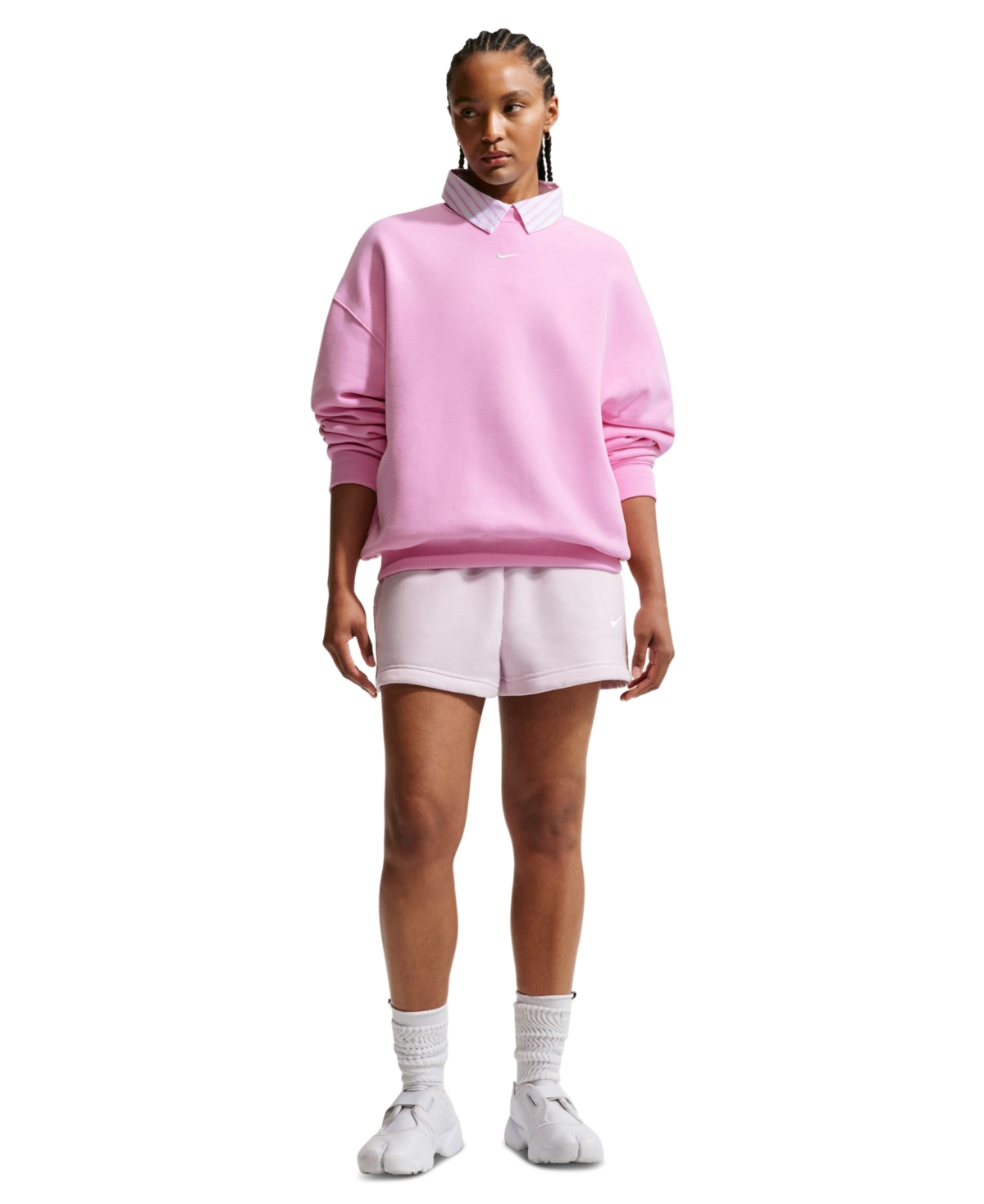 Click here for Nike Studio Fleece Medium Weight Womens Oversized... prices