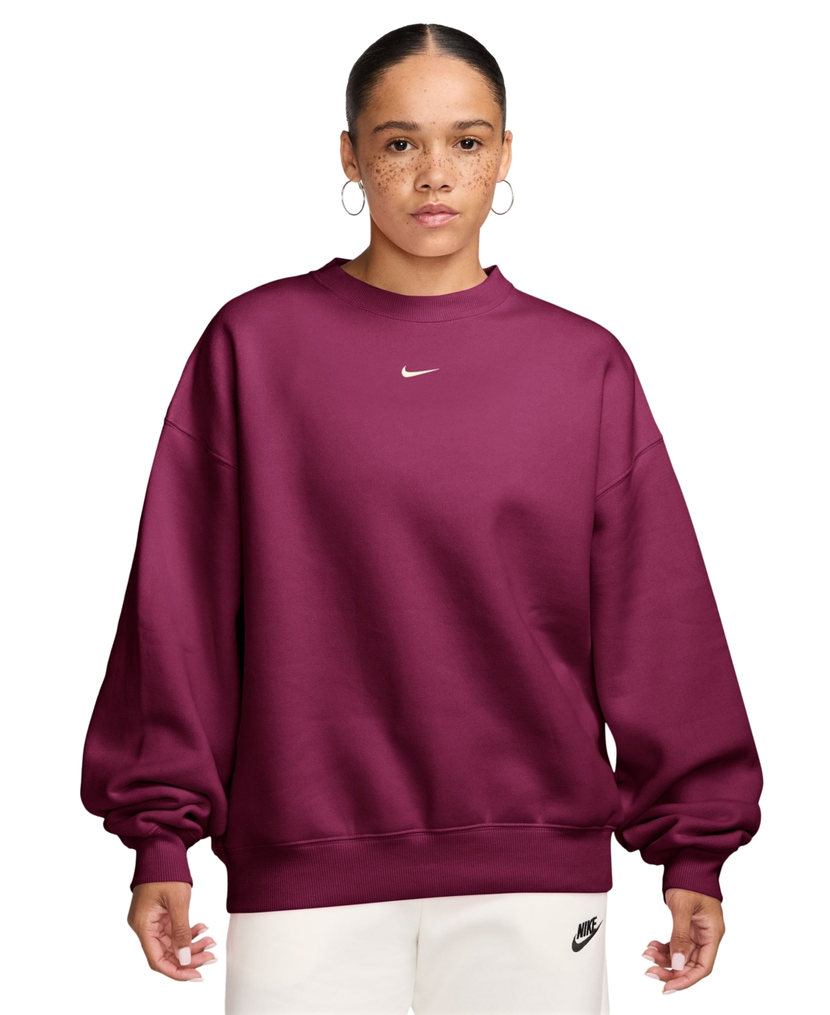 Click here for Nike Studio Fleece Medium Weight Womens Oversized... prices