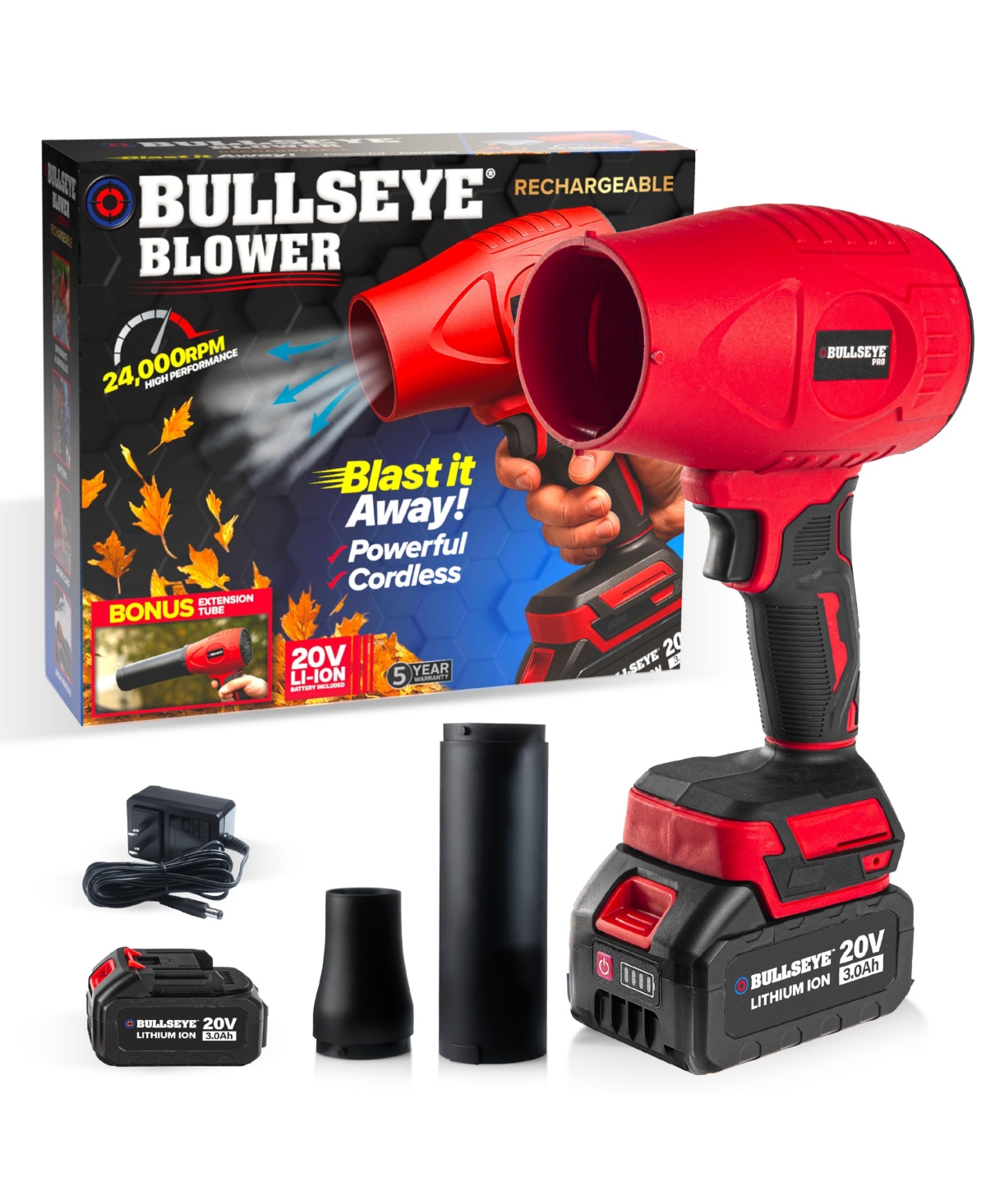 Click here for Bullseye Blower 20V Rechargeable Cordless Leaf Blo... prices
