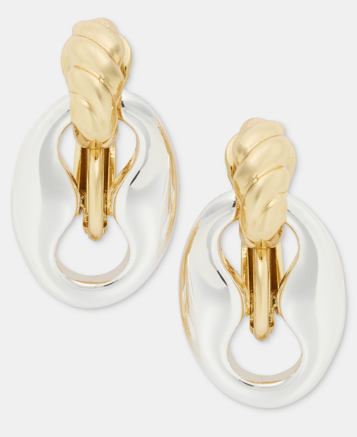 Click here for Anne Klein Twisted Openwork Clip-On Drop Earrings... prices