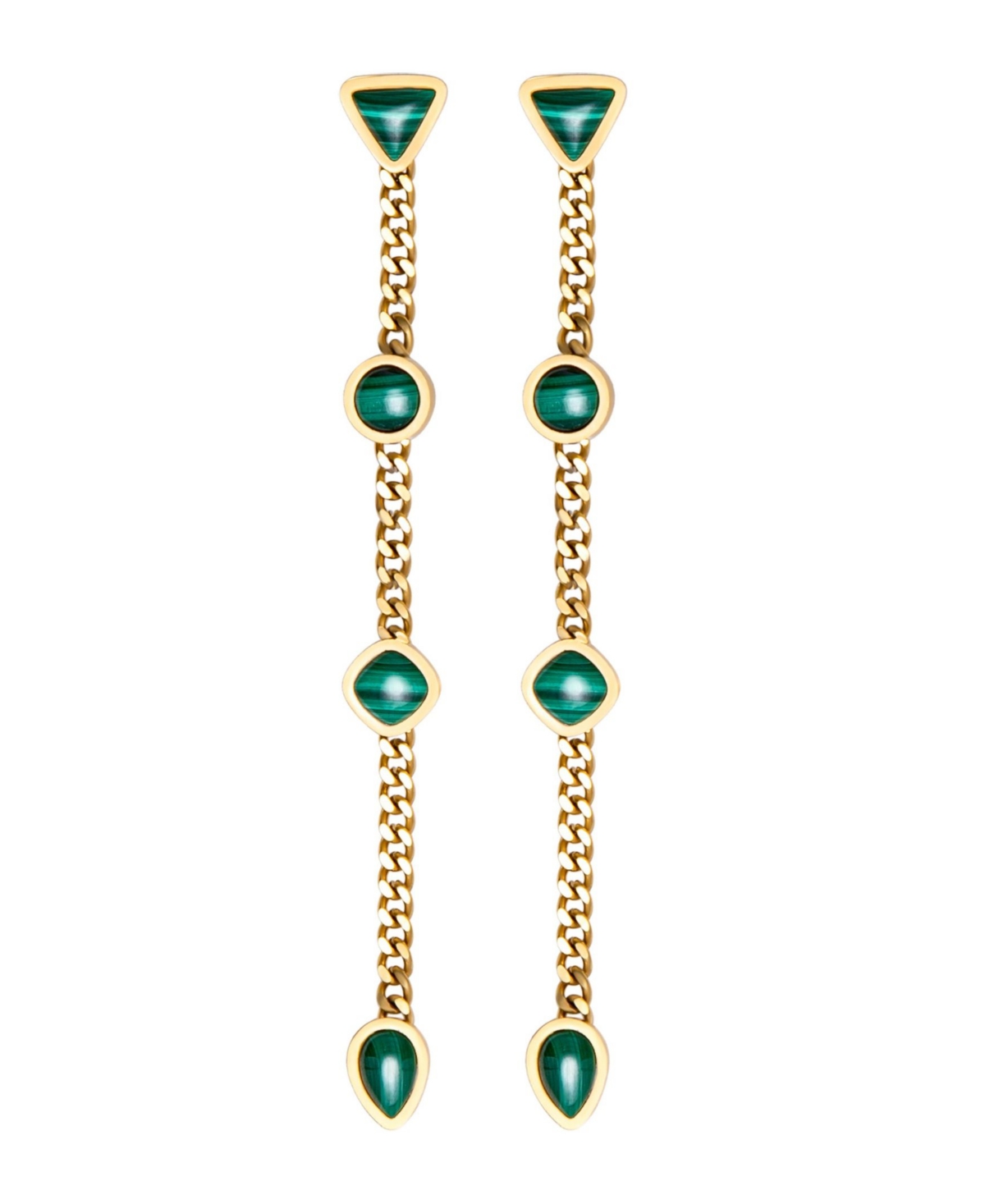 Click here for St. Moran Tarnish-Resistant Gold Malachite Lafeyet... prices