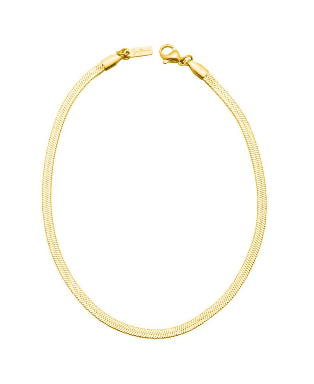 Click here for St. Moran Tarnish-Resistant Gold 3mm Herringbone C... prices