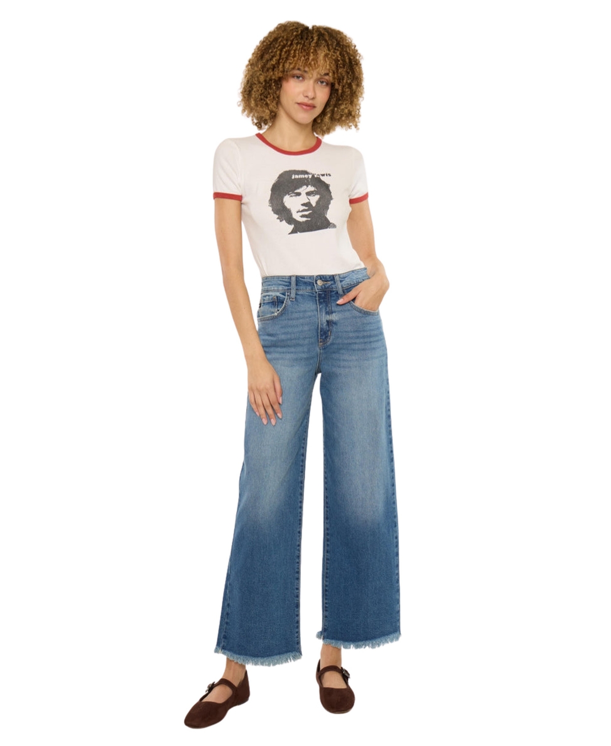 Click here for KanCan Womens Aruli Essentials High-Rise Crop Wide... prices
