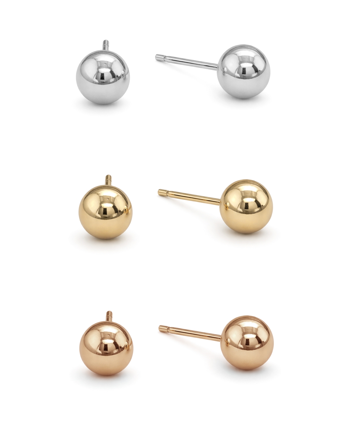 Click here for And Now This 3-Pc. Set Silver Plated Ball Stud Ear... prices