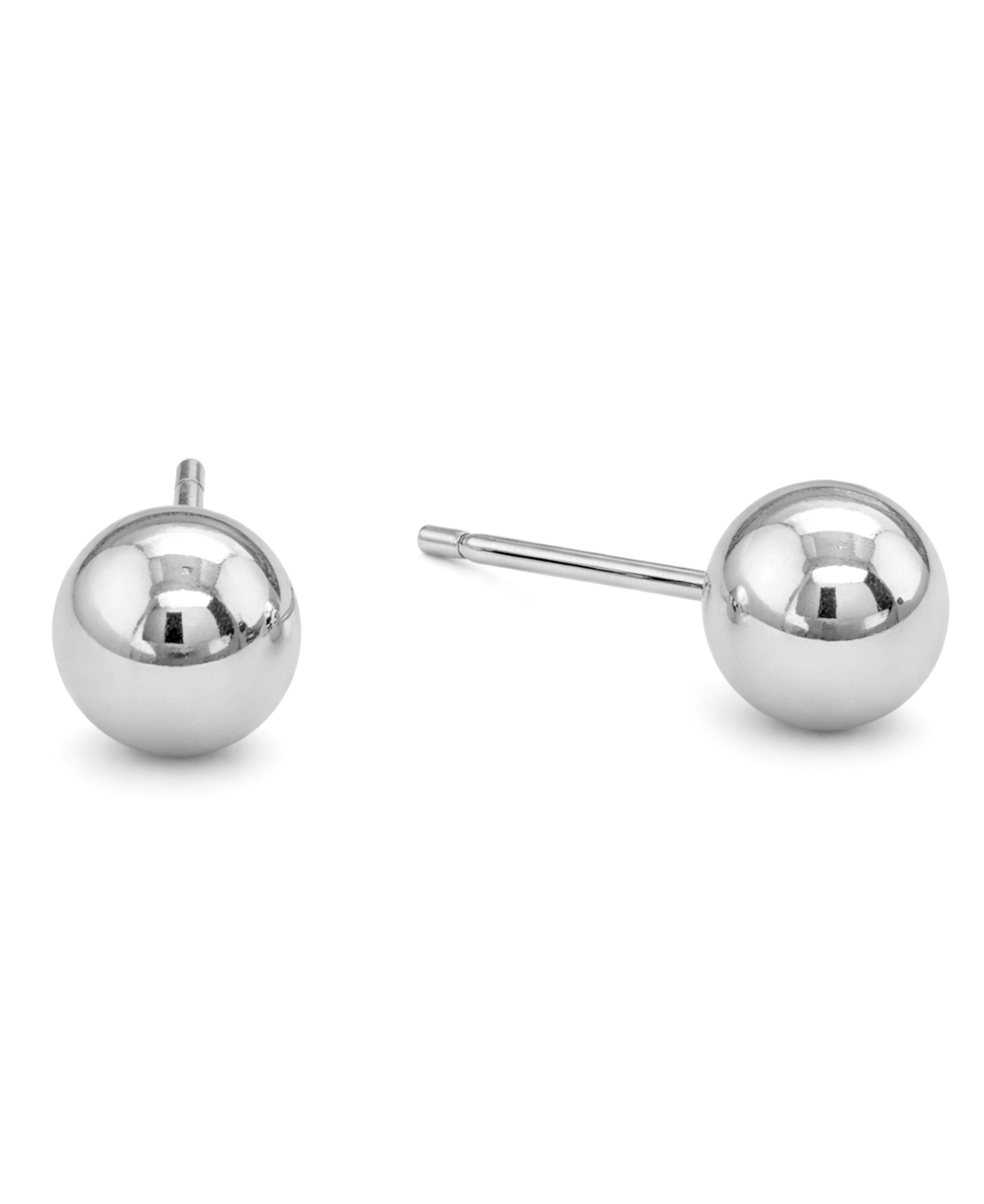 Click here for And Now This Ball Stud Silver Plate Earrings - Sil... prices