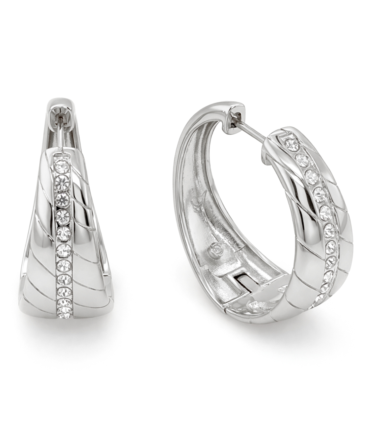 Click here for And Now This Crystal Center Graduated Hinged Hoop... prices