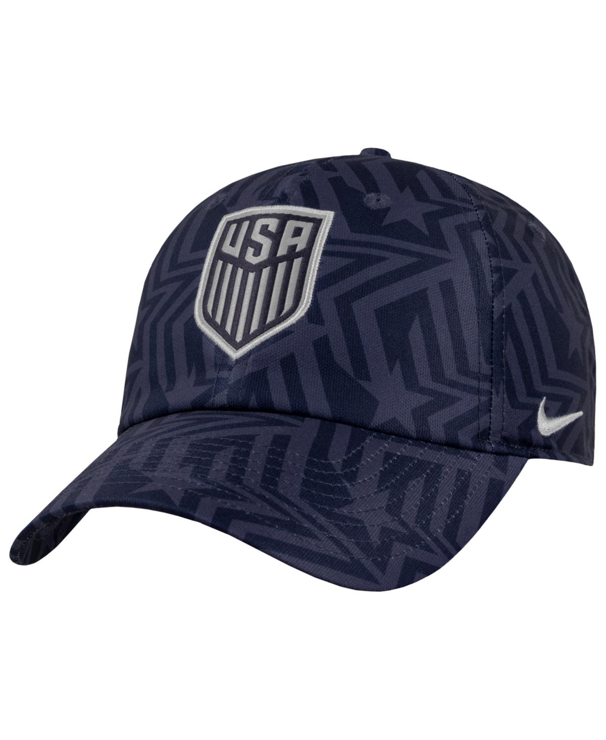 Click here for Nike Mens Navy Usmnt 2026 Allover Print Club Adjus... prices