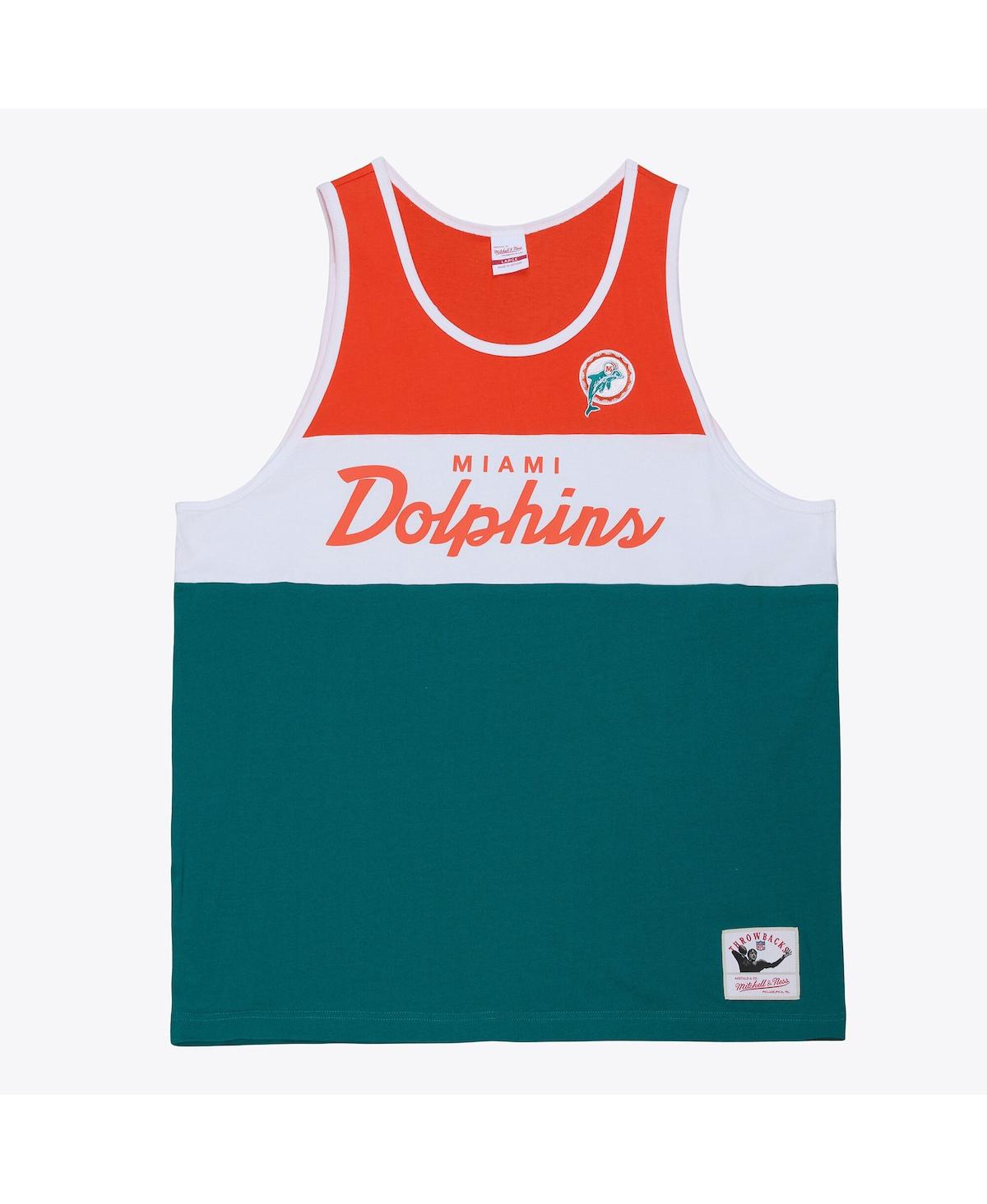 Click here for Mitchell & Ness Mens Aqua/Orange Miami Dolphins He... prices