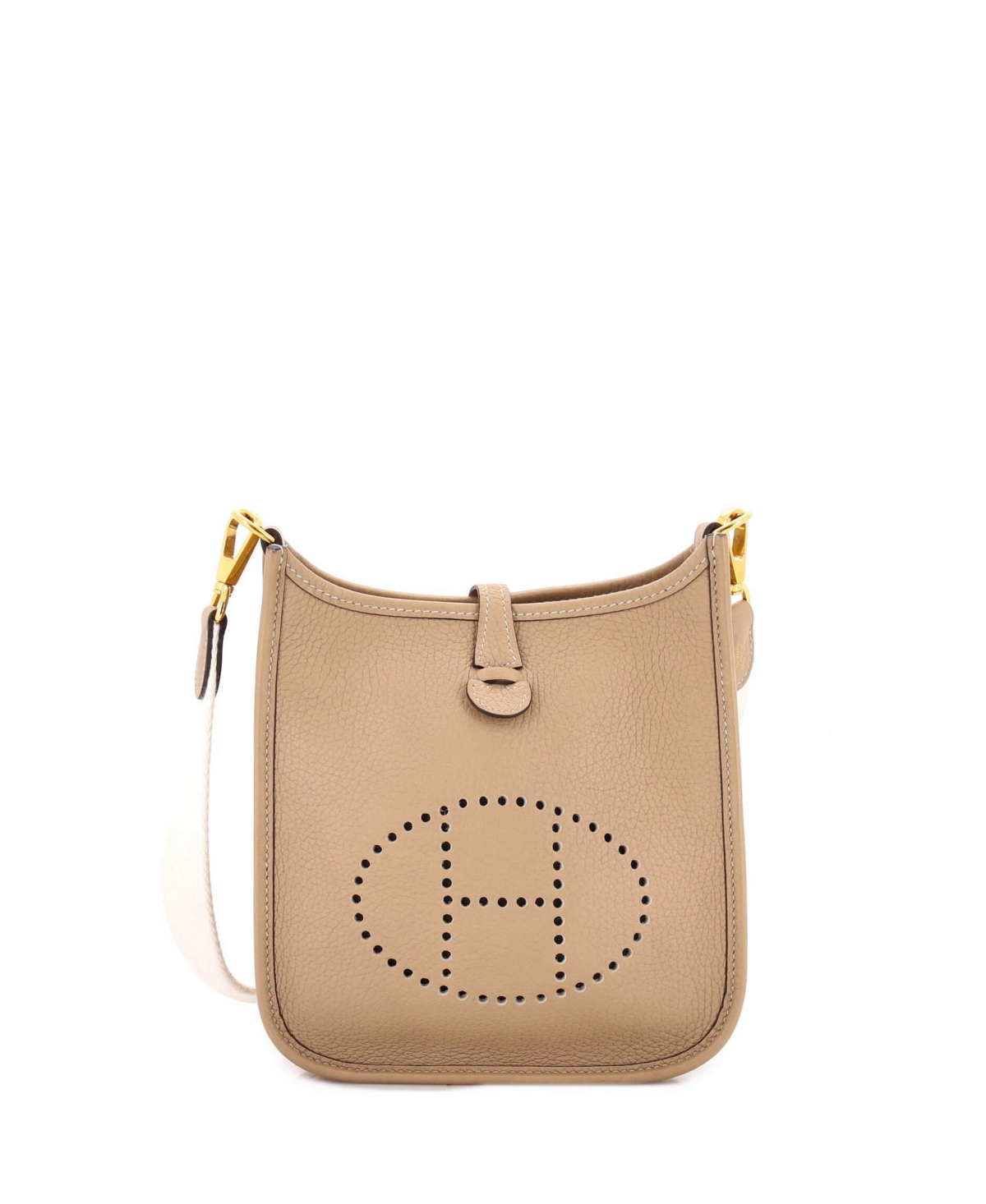 Click here for Pre-Owned HERMES Tpm Long Strap Evelyne Bag Clemen... prices