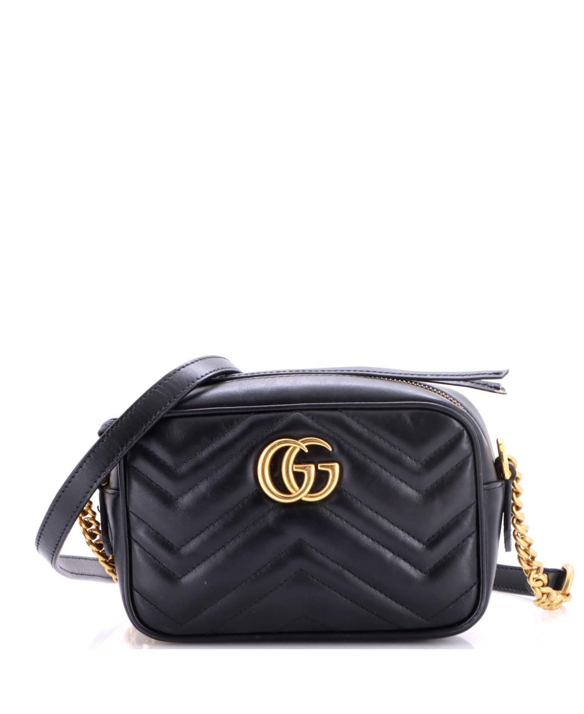 Click here for Pre-Owned Gucci Mini Gg Marmont Shoulder Bag Matel... prices