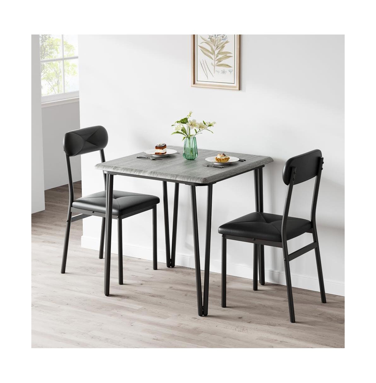 Click here for gaomon 3 Piece Small Square Dining Table Set Space... prices