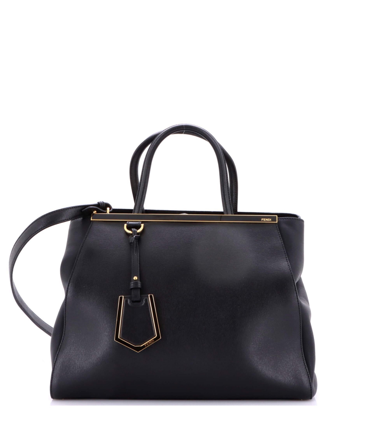 Click here for Pre-Owned Fendi Medium 2Jours Bag Leather - Black prices