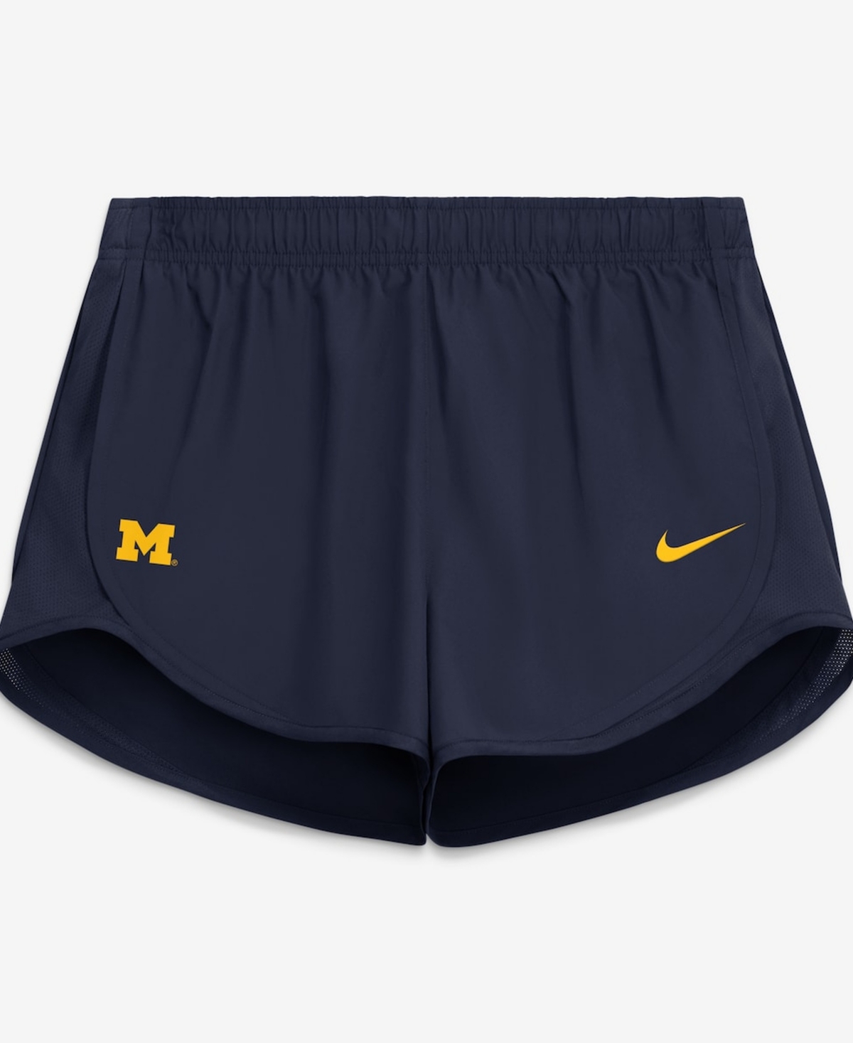Click here for Nike Womens Navy Michigan Wolverines Tempo Mid-Ris... prices
