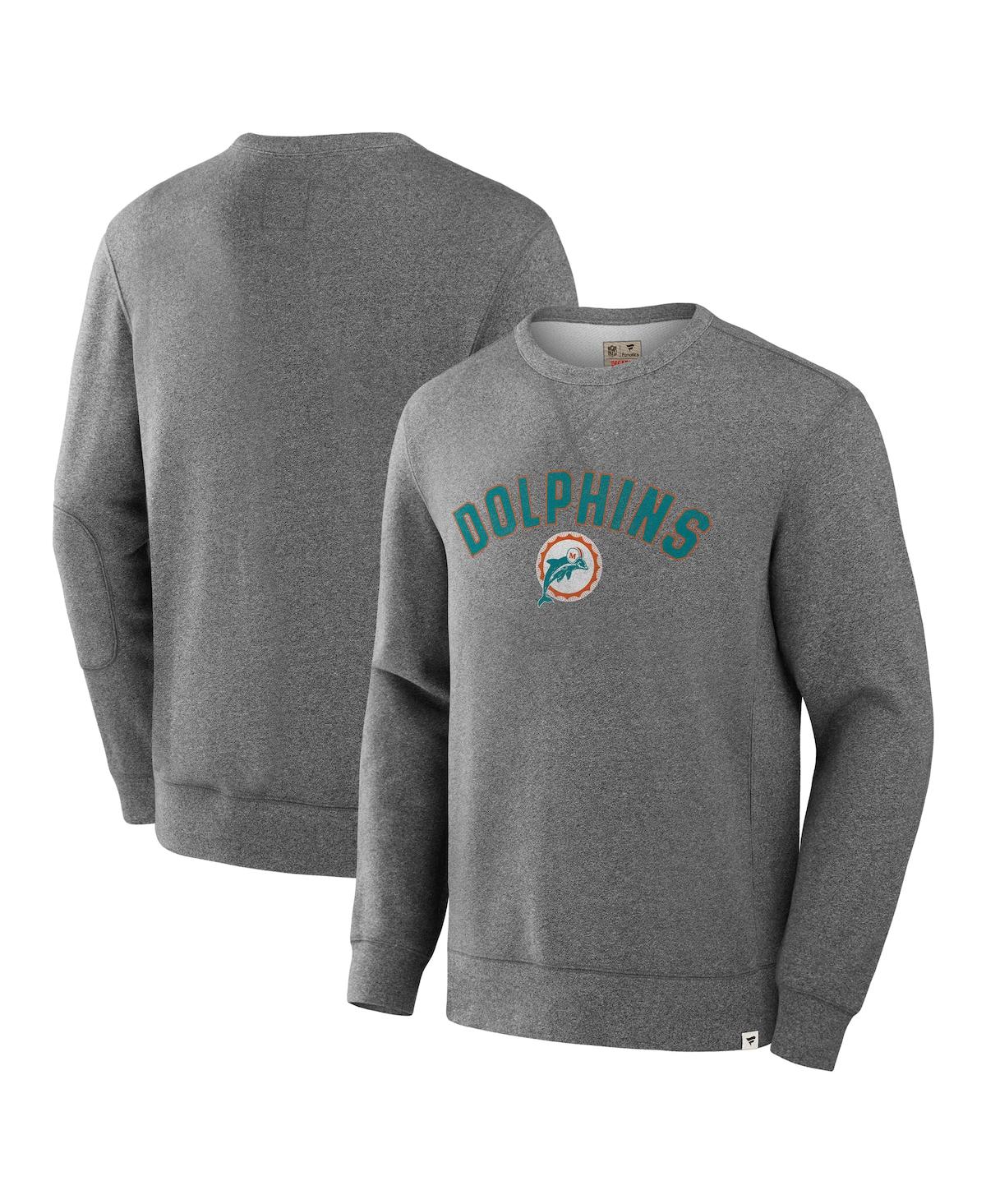 Click here for Fanatics Mens Heather Gray Miami Dolphins Loop Ter... prices