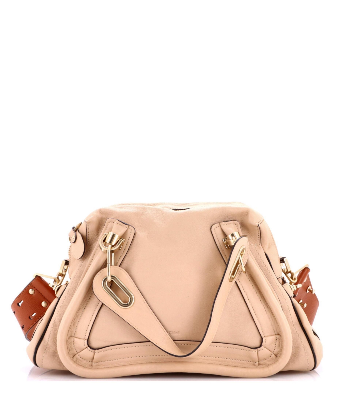 Click here for Pre-Owned Chloe Medium Paraty Top Handle Bag Leath... prices