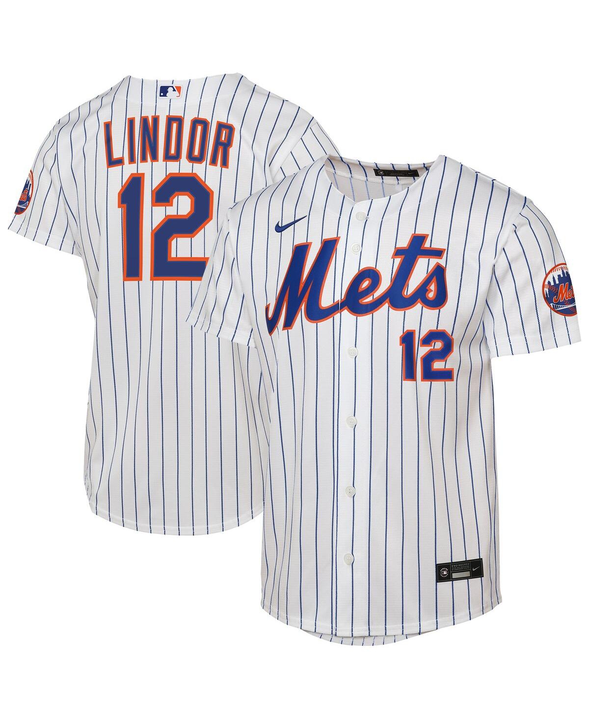 Click here for Nike Big Boys and Girls Francisco Lindor White New... prices