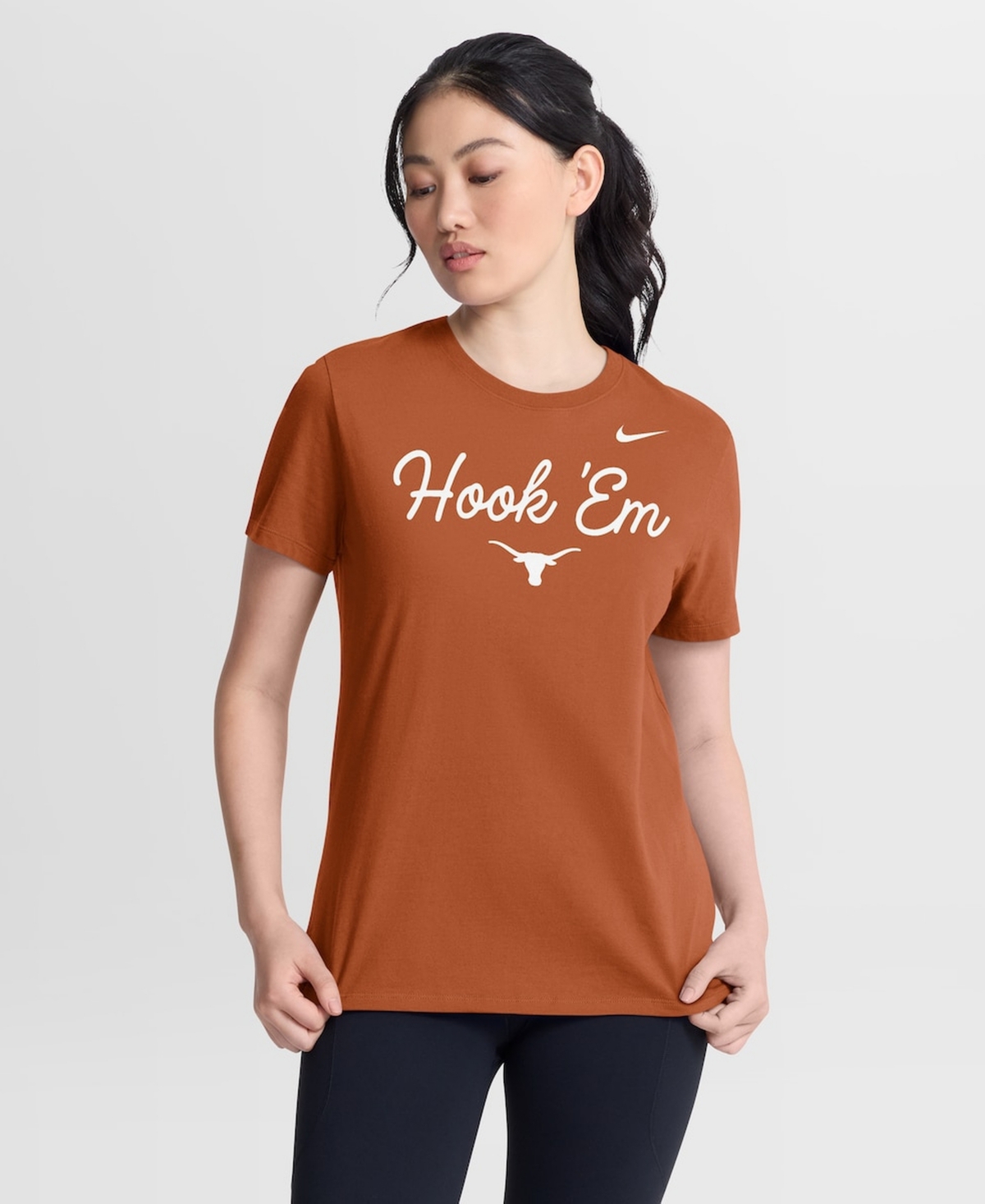 Click here for Nike Womens Orange Texas Longhorns Script Mantra L... prices