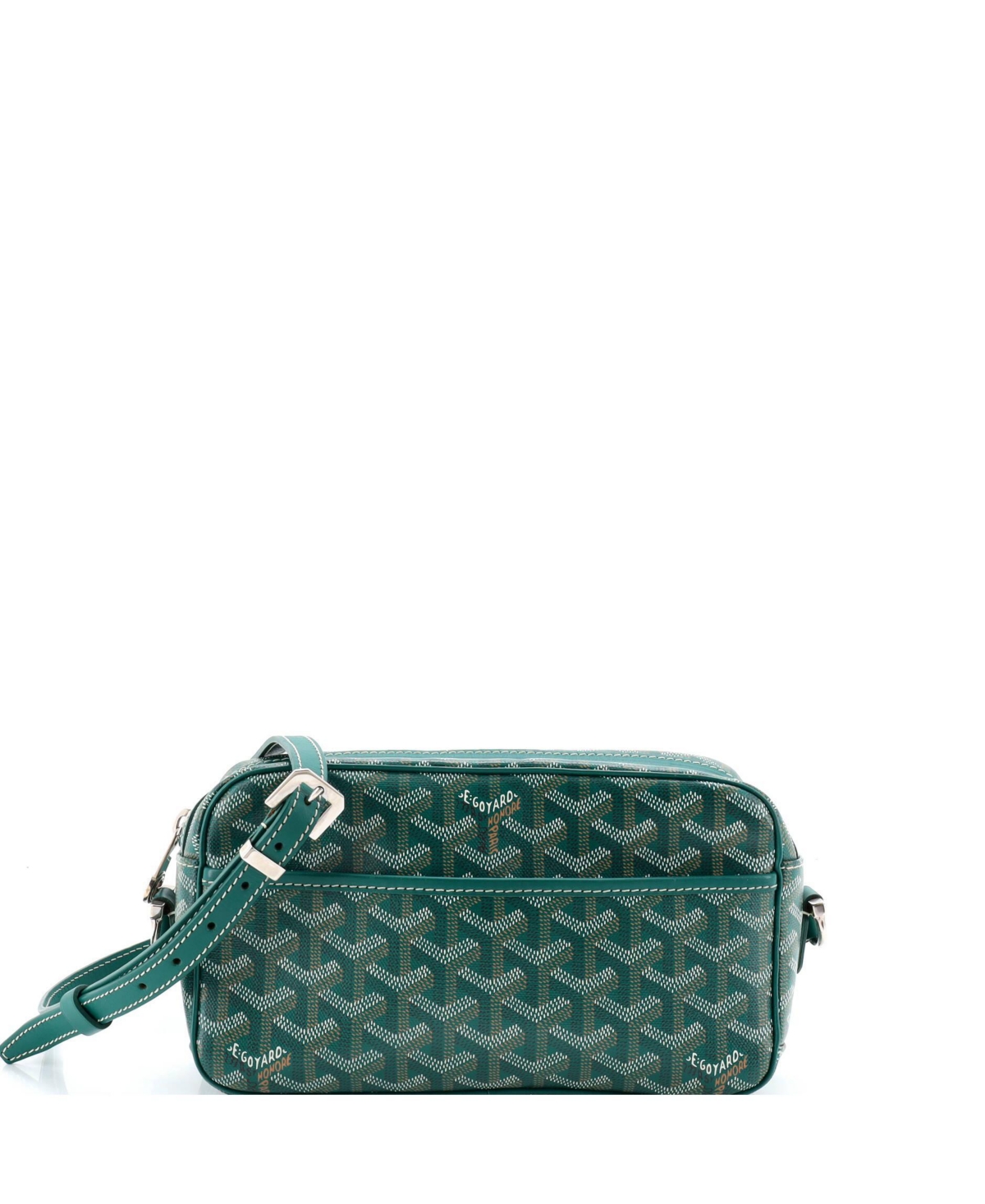 Click here for Pre-Owned Goyard Cap Vert Bag Coated Canvas - Gree... prices