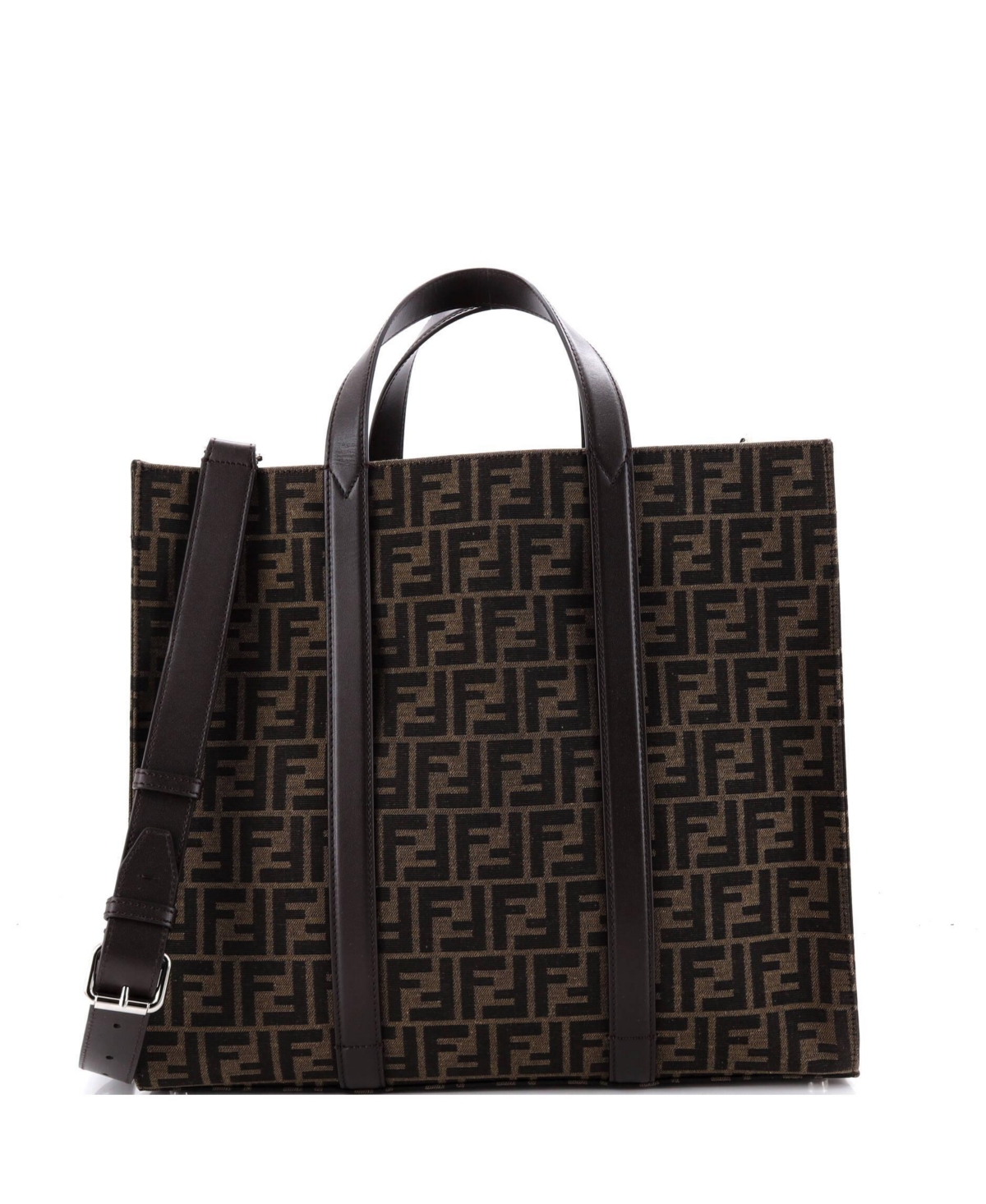 Click here for Pre-Owned Fendi Large Convertible Open Tote Zucca... prices