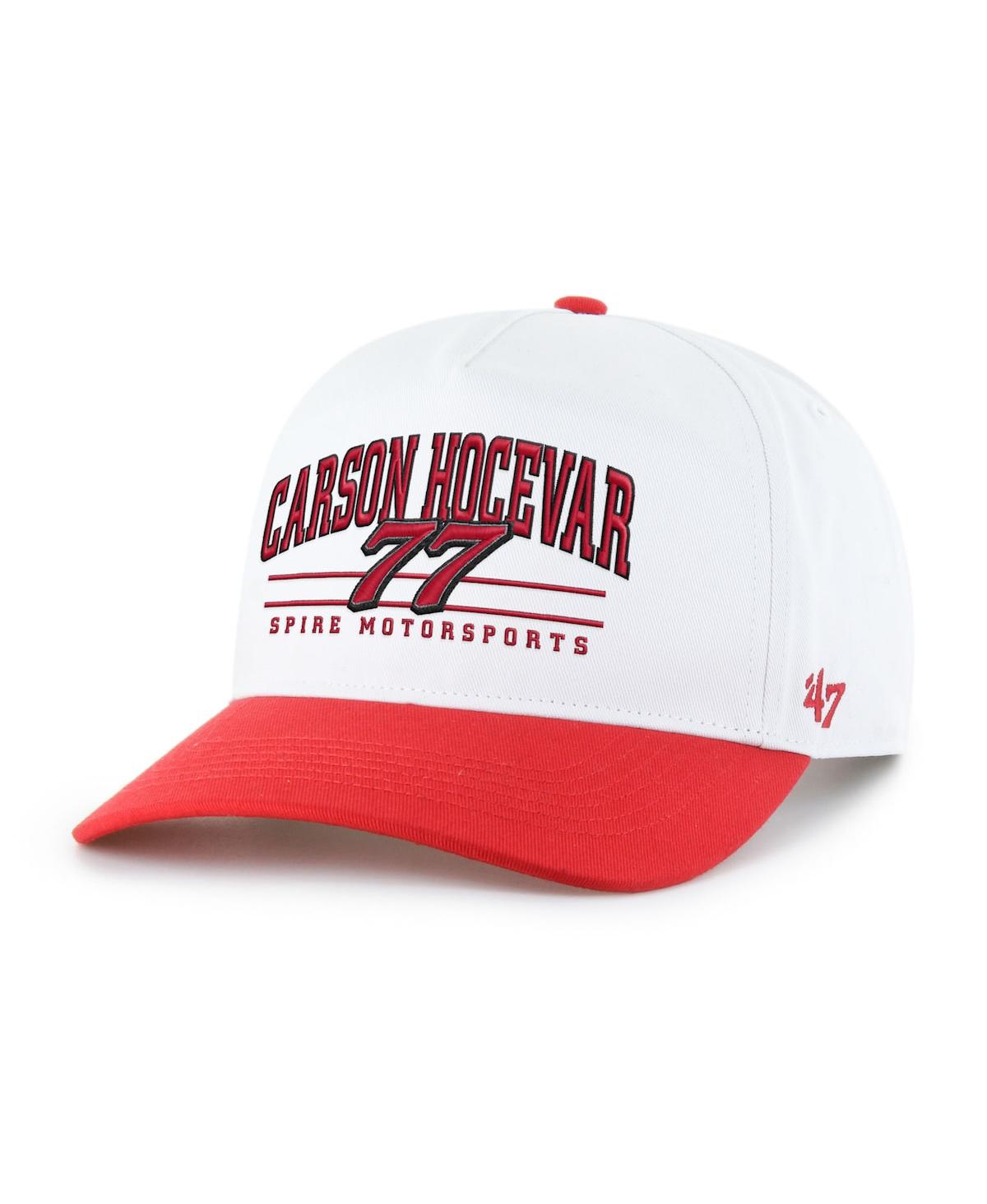 Click here for 47 Brand Mens White/Red Carson Hocevar Roscoe Hitc... prices