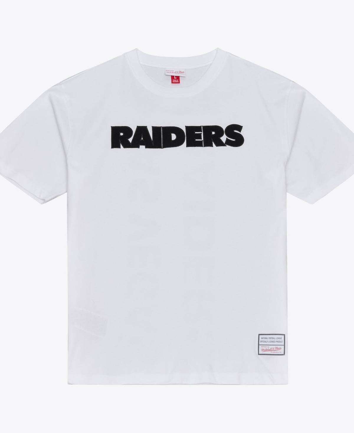 Click here for Mitchell & Ness Mens White Las Vegas Raiders Monoc... prices