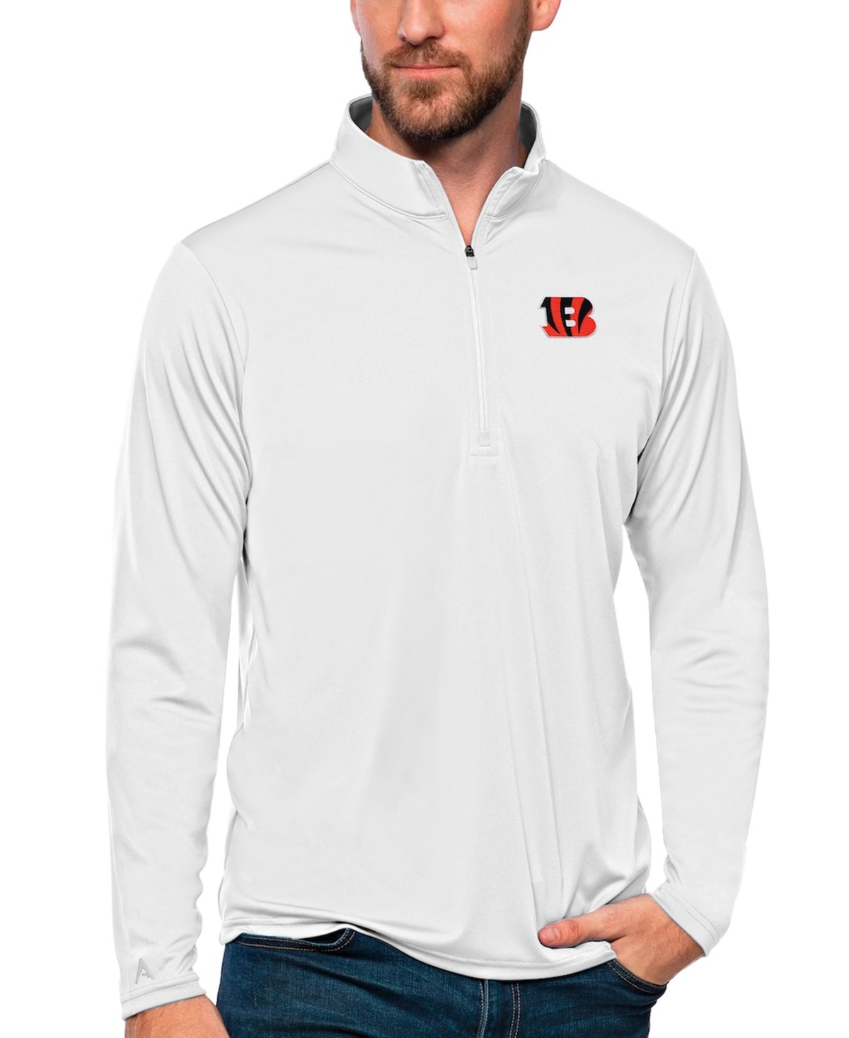 Click here for Antigua Mens White Cincinnati Bengals Tribute Quar... prices