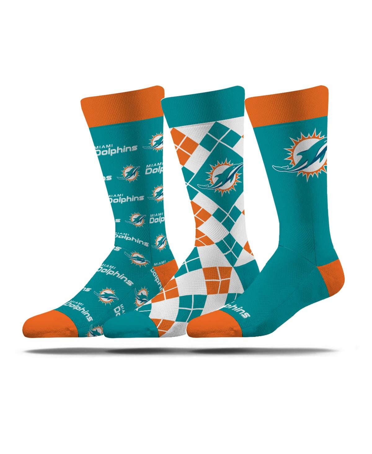 Click here for Strideline Mens and Womens 3-Pack Miami Dolphins B... prices
