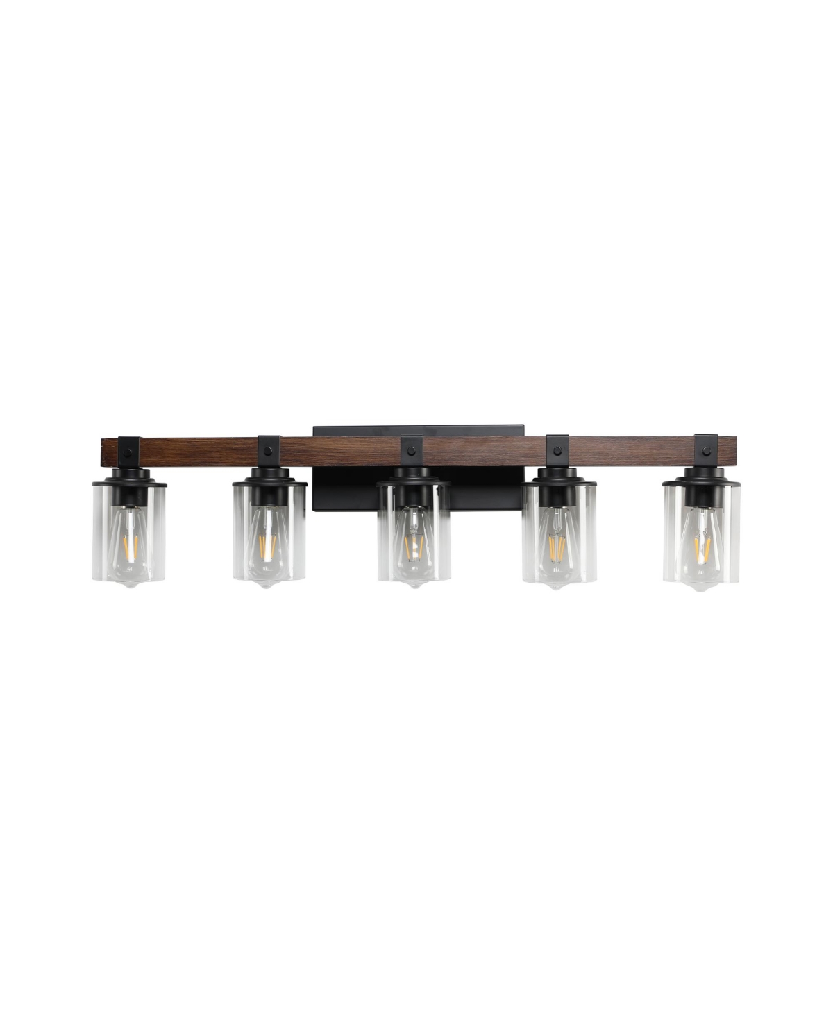 Click here for Busdays 35 Inch Rustic 5 Light Vanity Light Indust... prices