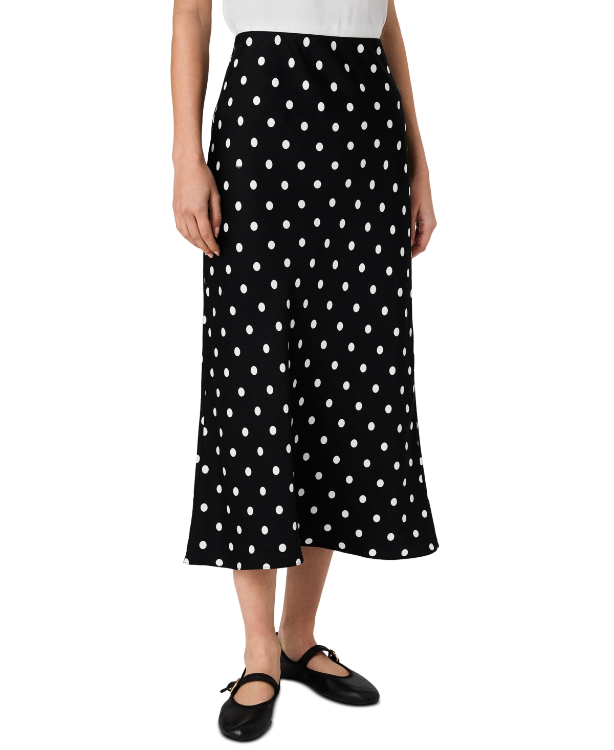 Click here for French Connection Womens Ennis Satin Polka Dot Pul... prices