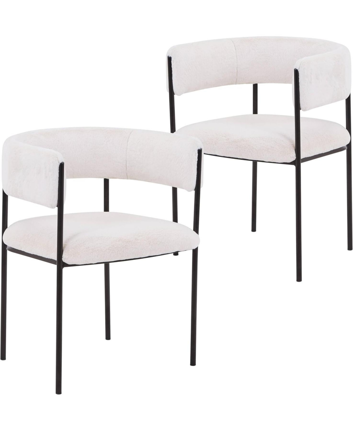 Click here for LeisureMod Cyril Modern Leather Dining Chair Set o... prices