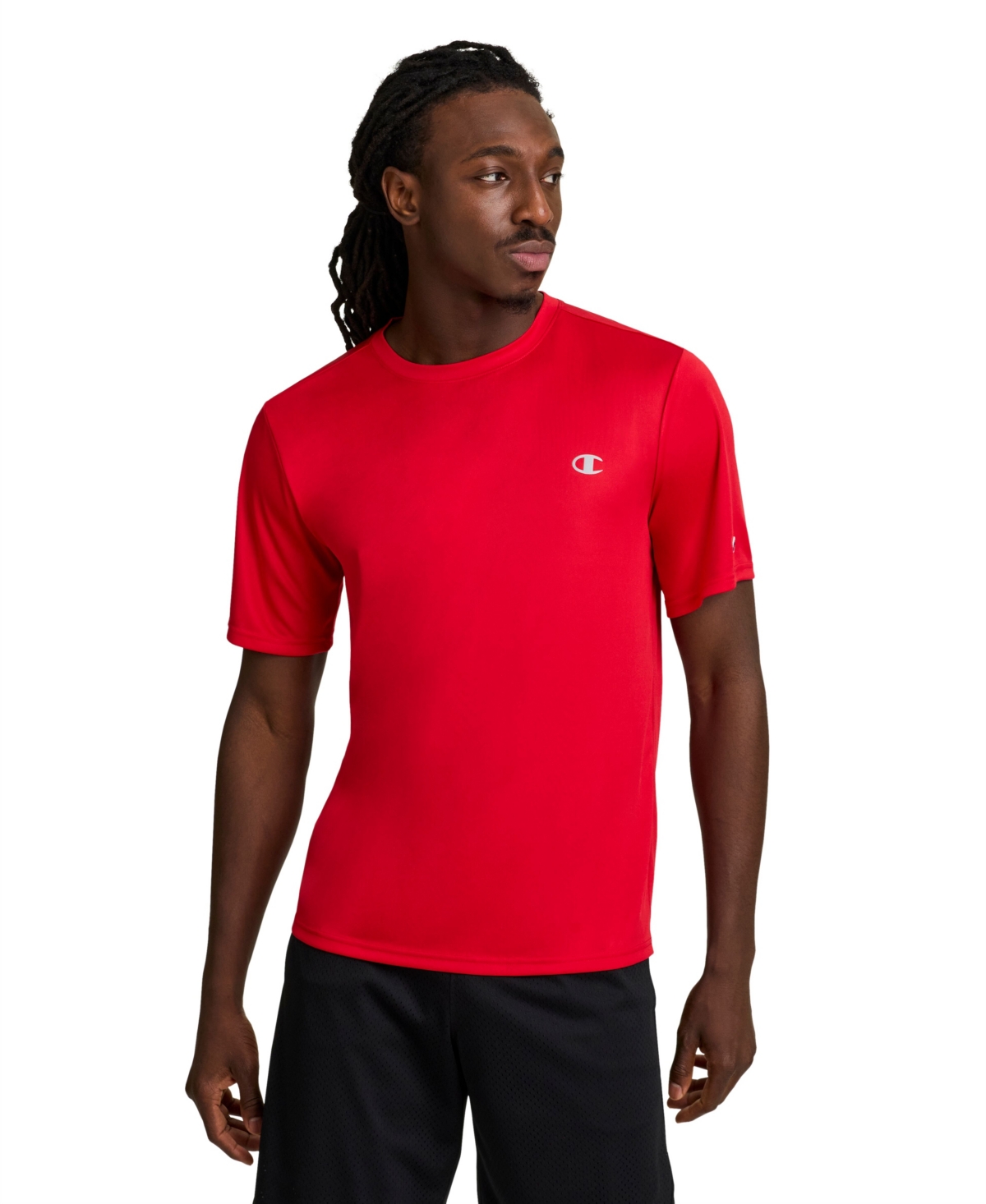 Click here for Champion Mens Double Dry T-Shirt - Tango Red prices