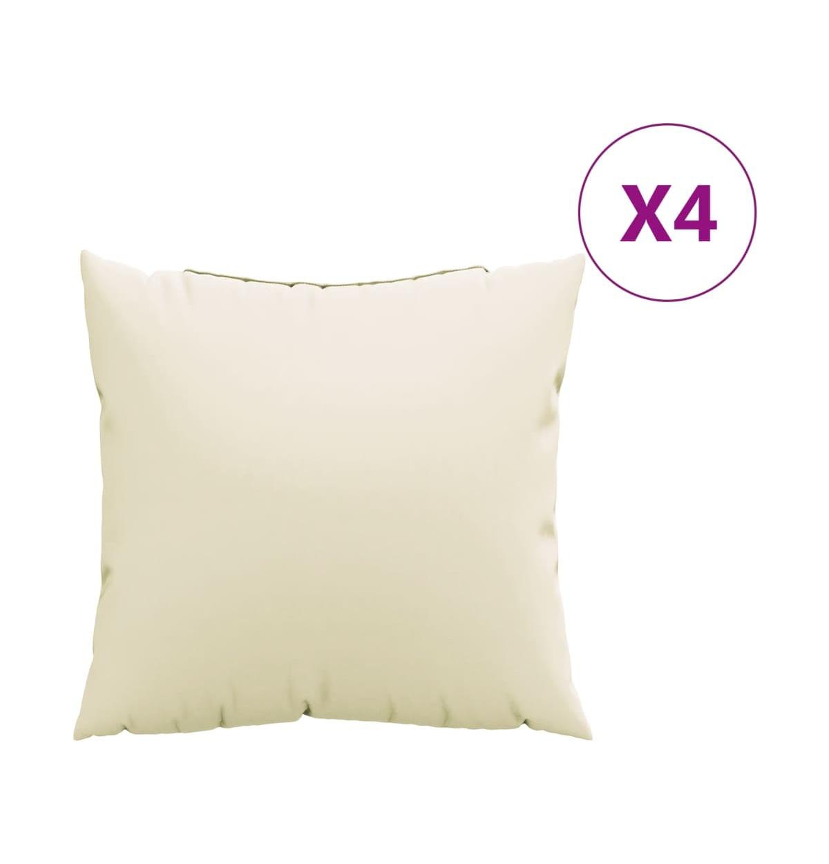 Click here for vidaXL Throw Pillows 4 pcs 23.6x23.6 Fabric - Crea... prices