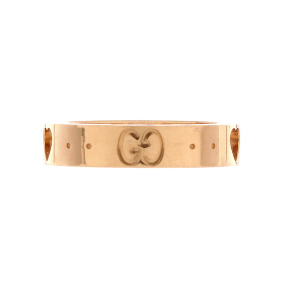 Click here for Pre-Owned Gucci Icon Heart Band Ring - 18k rose go... prices