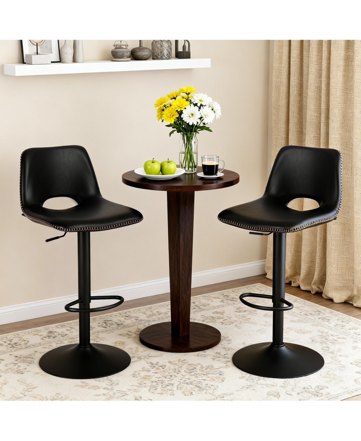 Click here for homfan 2 Pack Modern Swivel Adjustable Counter Hei... prices