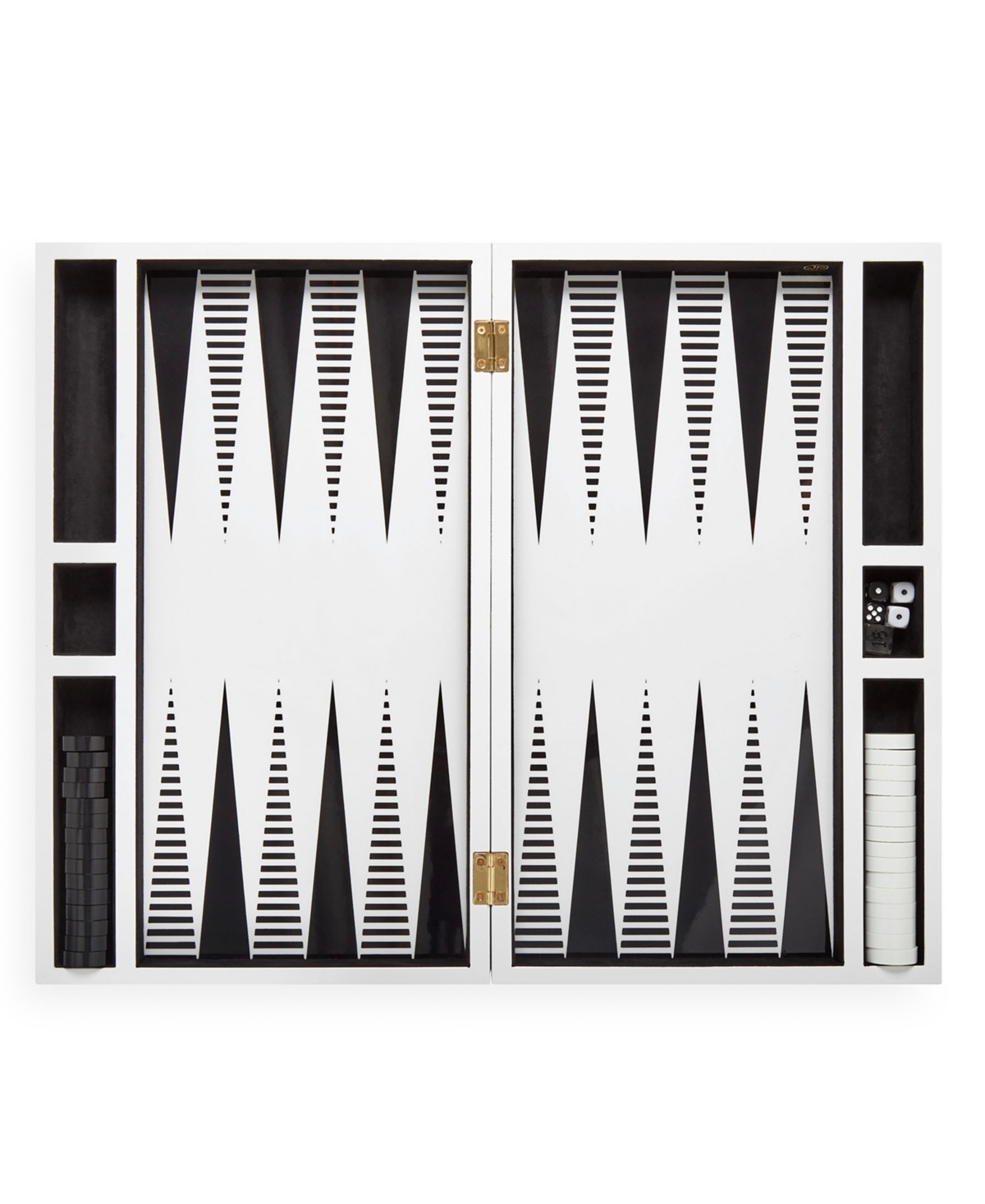 Click here for Jonathan Adler Op Art Backgammon Set - Black prices