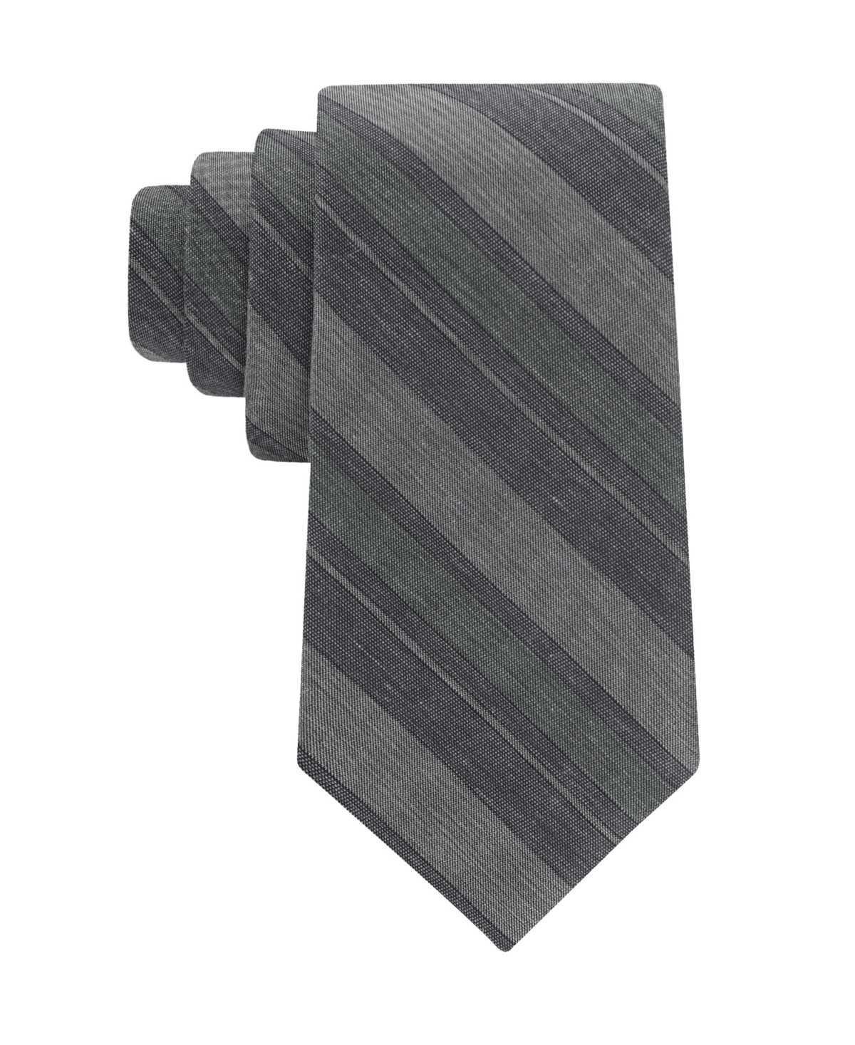 Click here for Calvin Klein Mens Flavie Stripe Tie - Gray prices