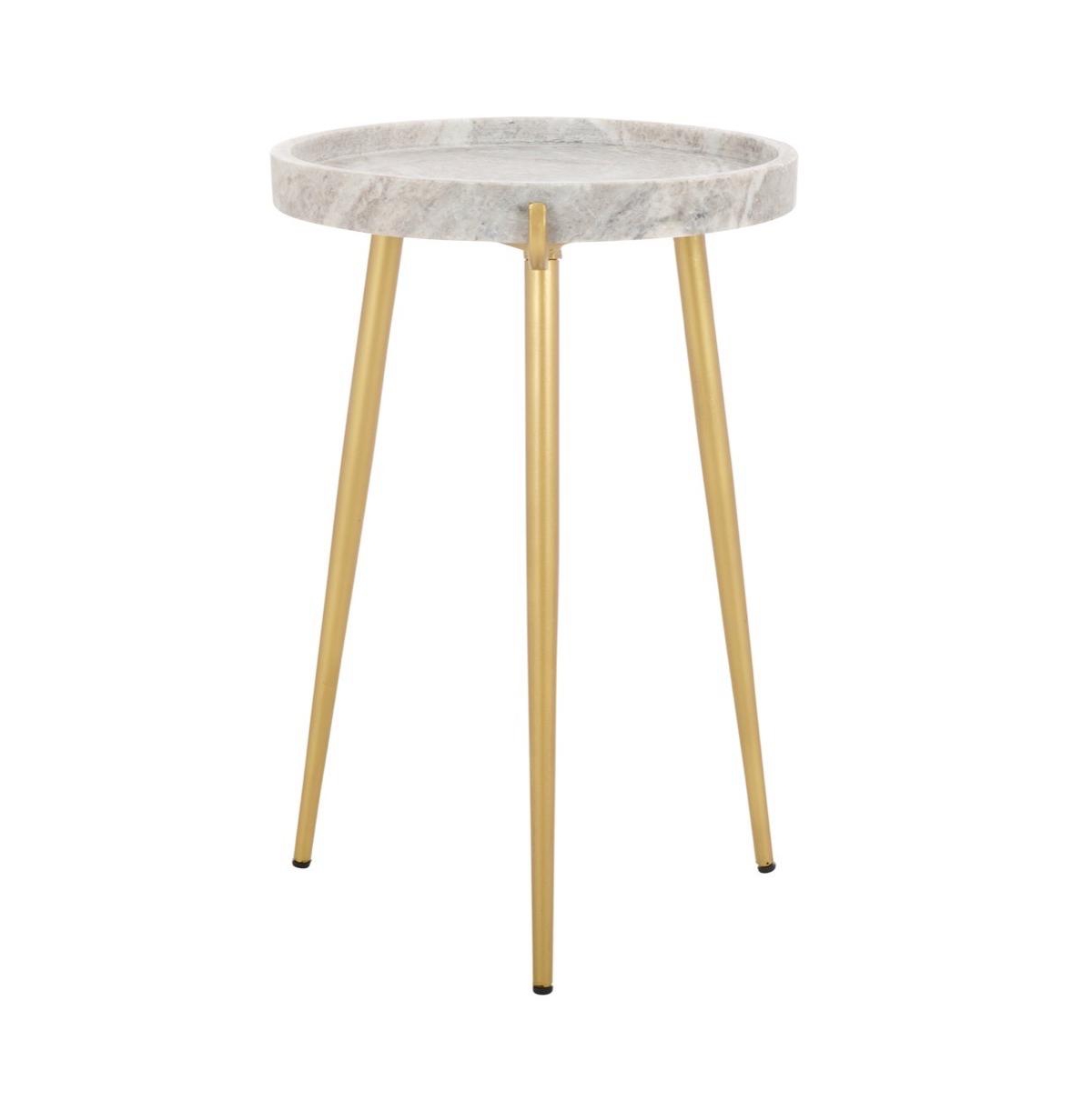 Click here for Safavieh Bonn Marble Side Table - Brown and grey m... prices